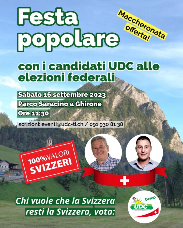 UDC Ticino - Festa popolare a Ghirone